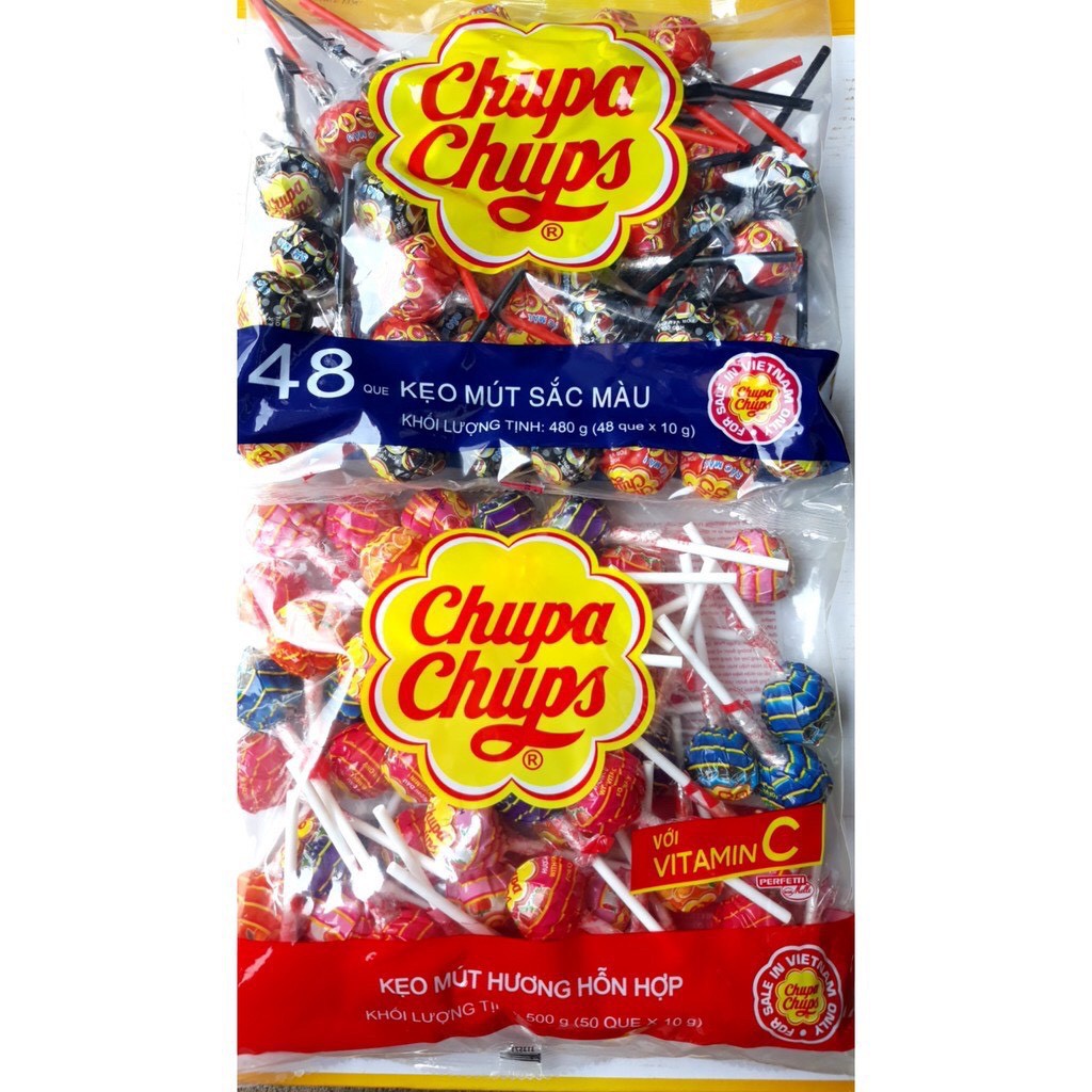 Chupa Chups Lollipops 600g pack (60 sticks) | Shopee Singapore