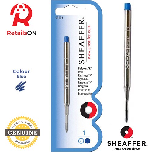Sheaffer Refill Ballpoint "K" Style - Blue / Ball Point Pen Refill 1pc ...