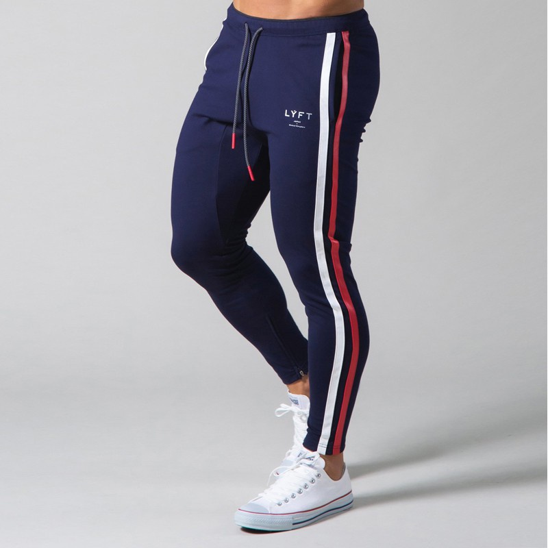 LYFT Men's Striped Sports Jogging Pants Cotton Casual Comfortable ...