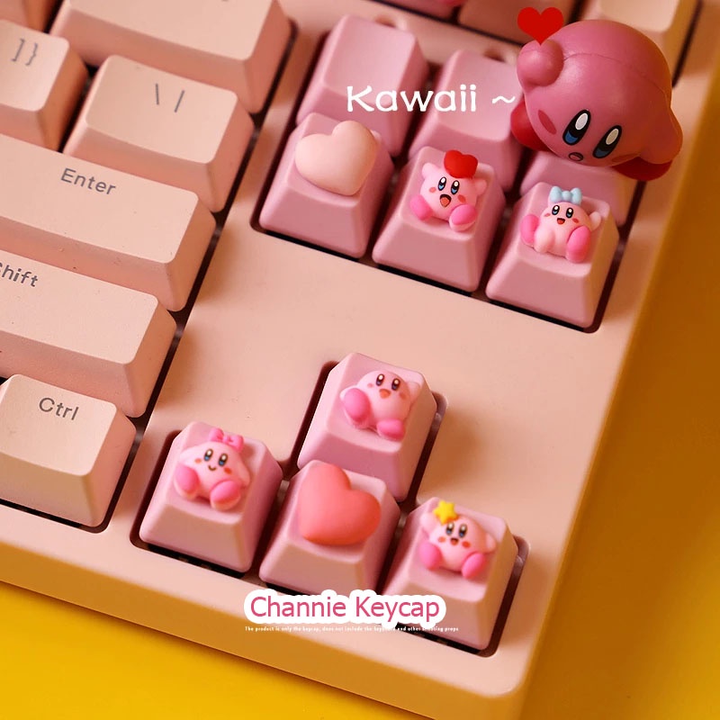 Super Cute Kirby Odd Key Keycap PBT ABS | Shopee Singapore