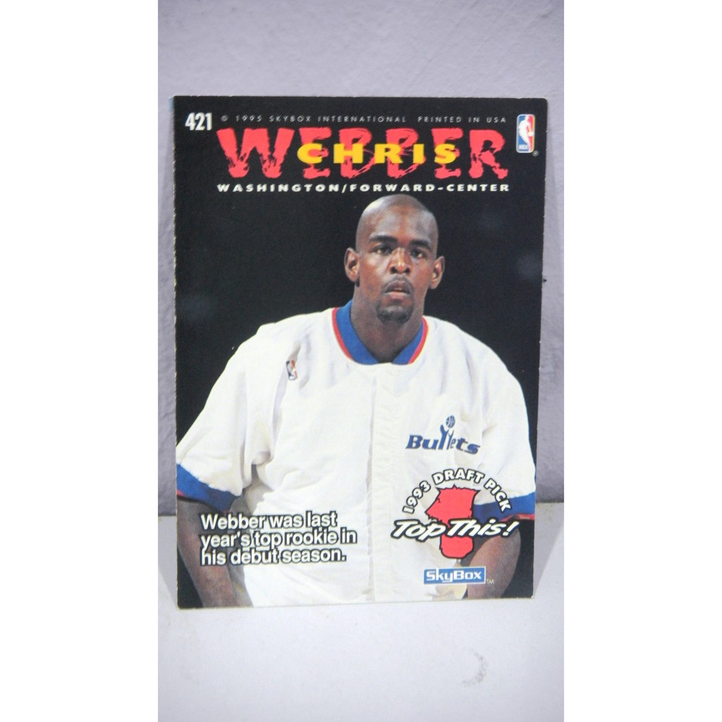94-95 Hoops 421 Glenn Robinson Chris Webber NBA Trading Card | Shopee ...
