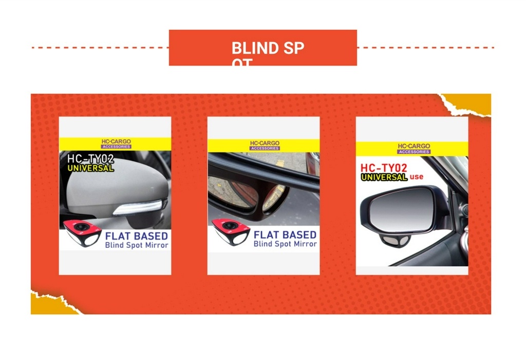 HC CARGO Small Blind Mirror Spot Car Rearview Mirror Auxiliary Mirrors ...
