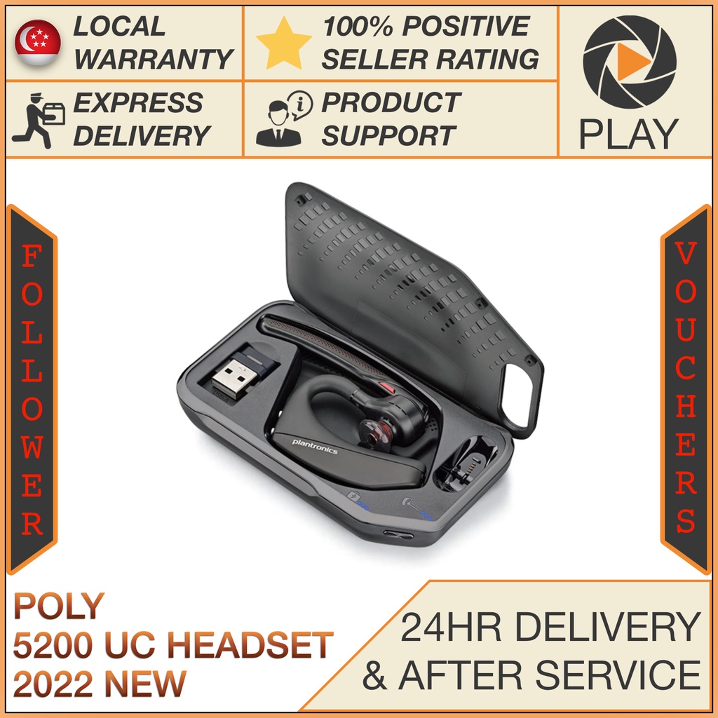 [2022 NEW] POLY PLANTRONICS VOYAGER 5200 UC (Unified communications ...