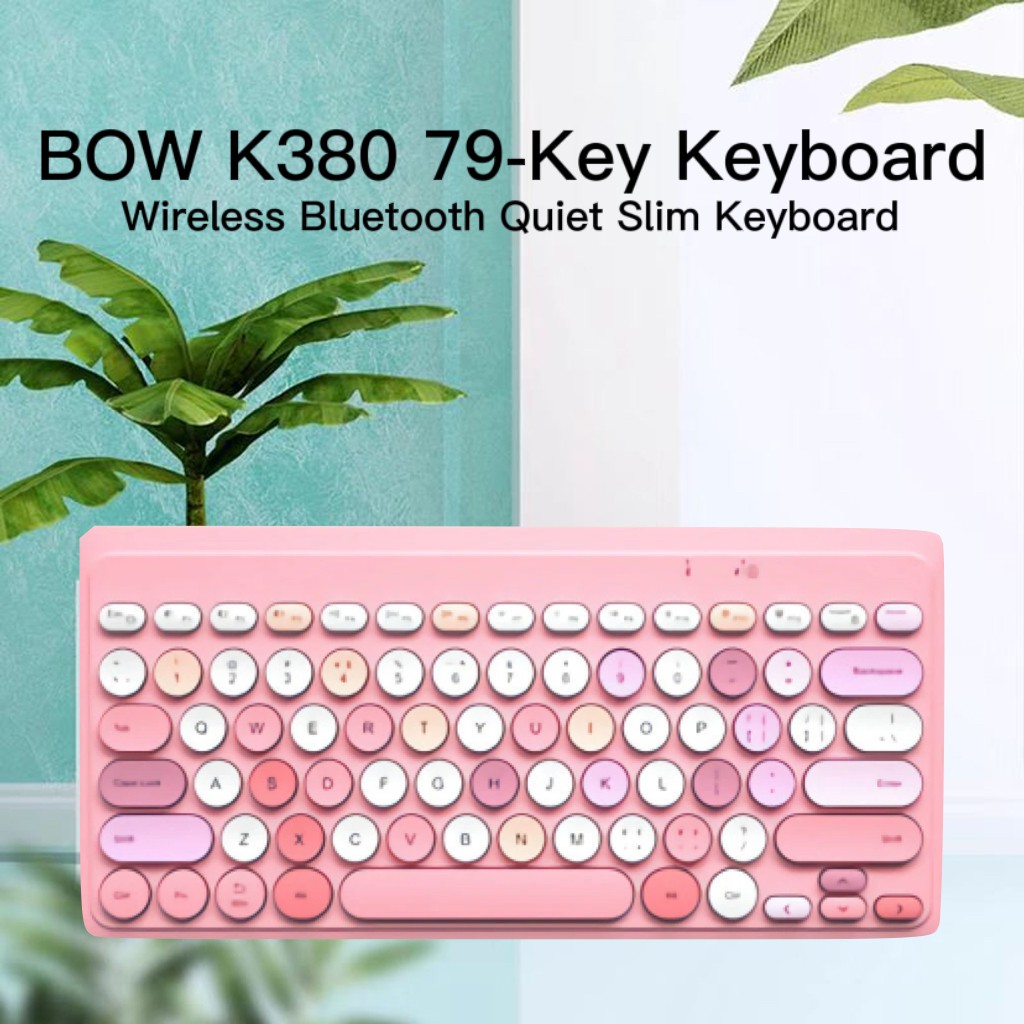 [Keyboard ] BOW K380 79Keys Wireless Keyboard Bluetooth Keyboard ...