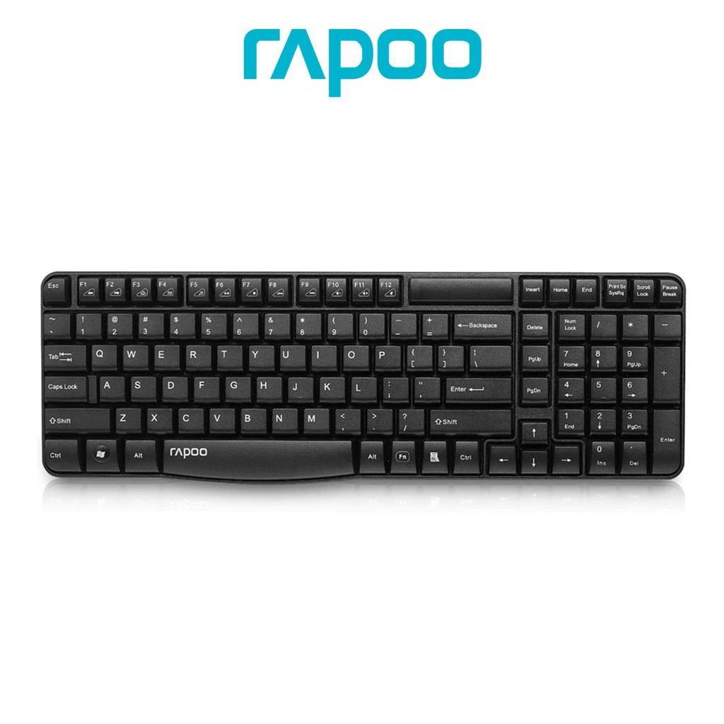 Rapoo E1050 2.4GHz Wireless Keyboard Media Control Keyboard Spill ...