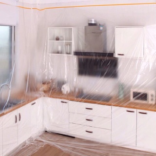 4.5m x 20m HIP Dust Cover Plastic Dust Cover Disposable Furniture ...