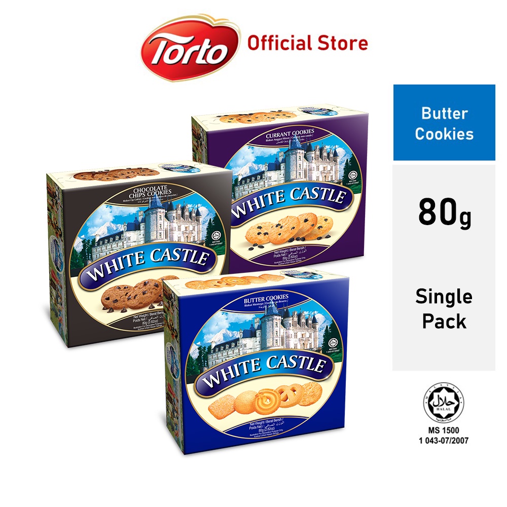 White Castle Butter Cookies (80g / Box) - Perfect Wedding Door / Biskut ...