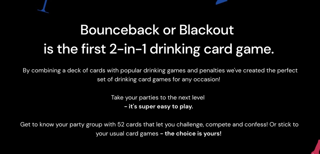 Bounceback™ or Blackout Poker Drinking Card Game [2 Boxes Bounceback ...