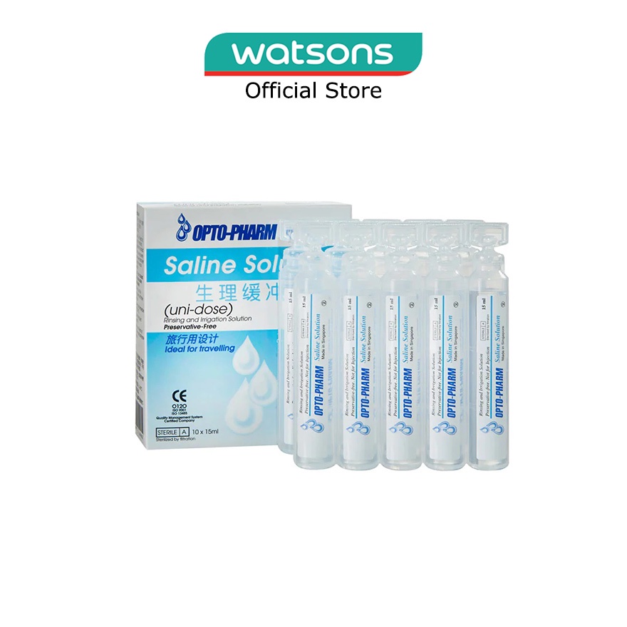 OPTO PHARM Buffered Saline Travel Pack 10x15ml | Shopee Singapore