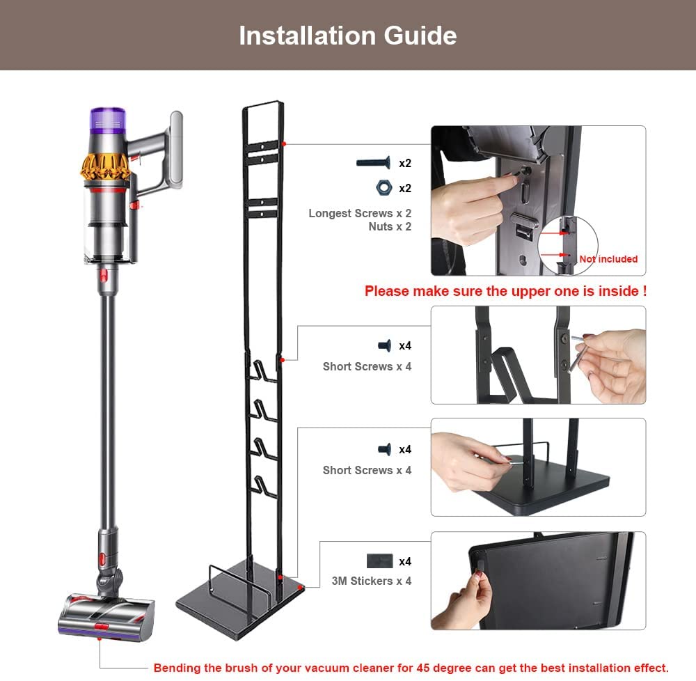 Dyson Vacuum Cleaner Storage Rack Stand Organizer Holder Cordless V12 ...