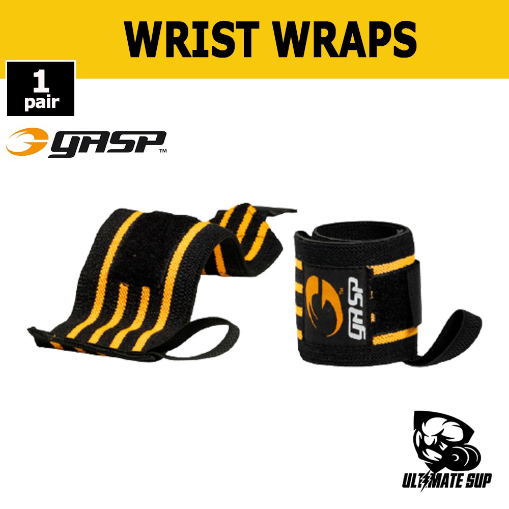 GASP Hardcore Wrist Wraps | Weight Lifting Wrist Protection & Stability ...