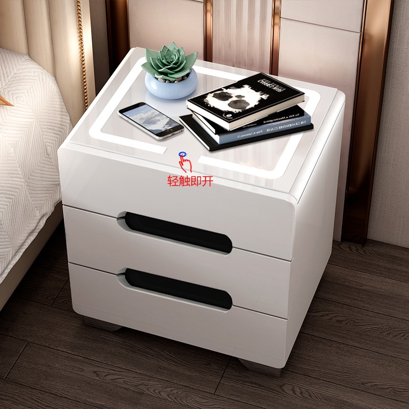 Smart Bedside Table Bedroom Small Family Economic Bedside Cabinet ...