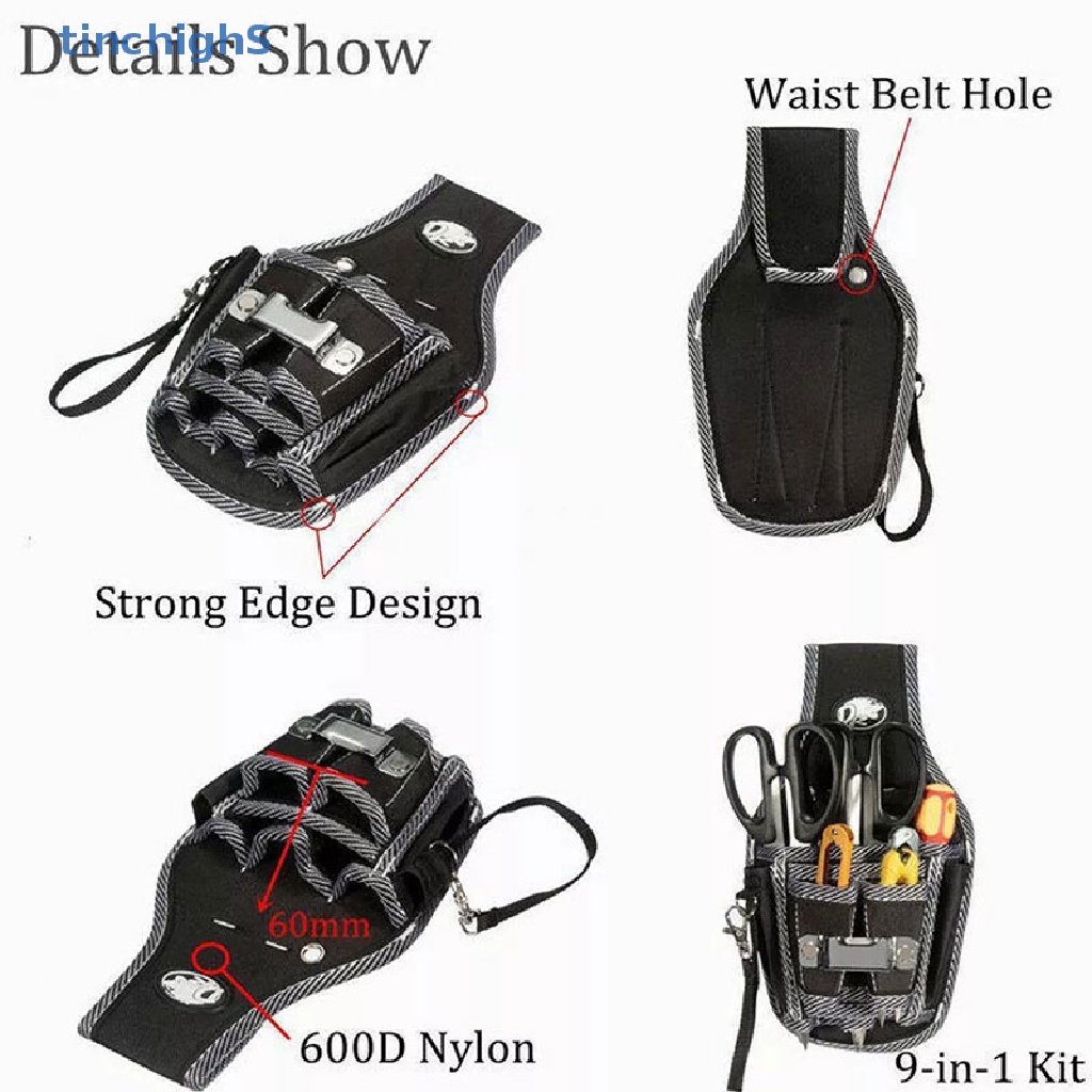 [TinchighS] Electrician Waist Pocket Tool Belt Pouch Bag Screwdriver ...