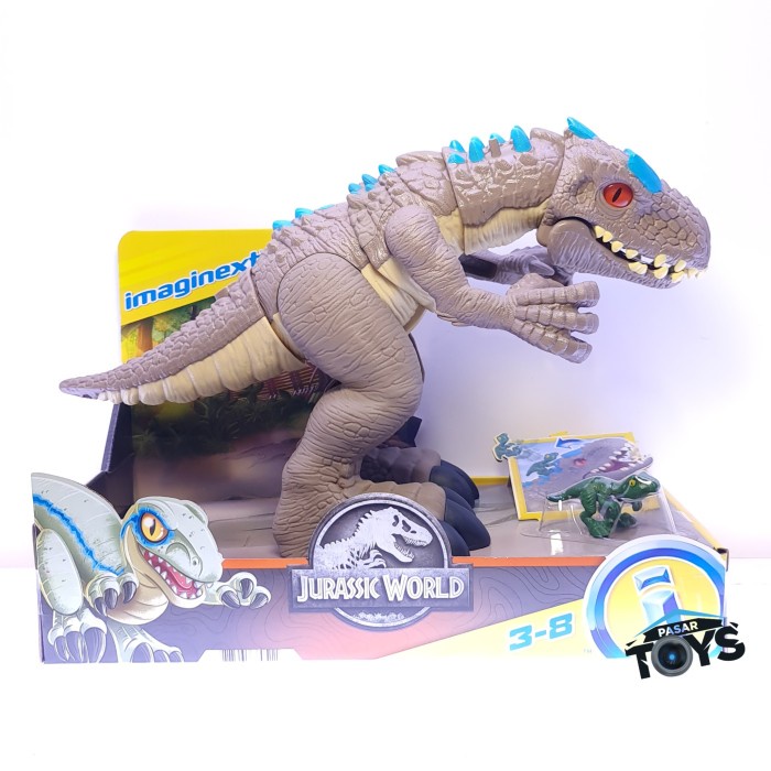 Imaginext Jurassic World Thrashing Indominus Rex Dinosaur Set | Shopee ...
