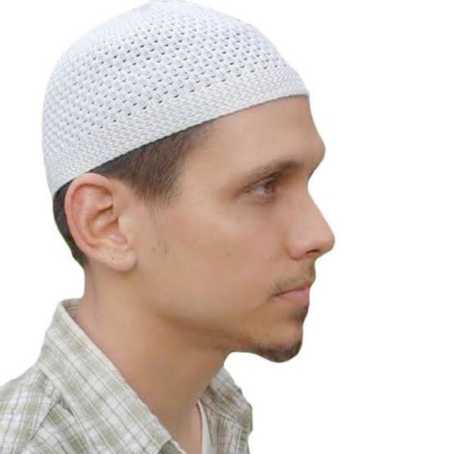 PUTIH Hajj Cap For Knitted White Cap | Shopee Singapore