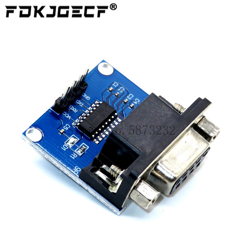 MAX3232 RS232 to TTL Serial Port Converter Module DB9 Connector MAX232 For Arduino | Shopee ...