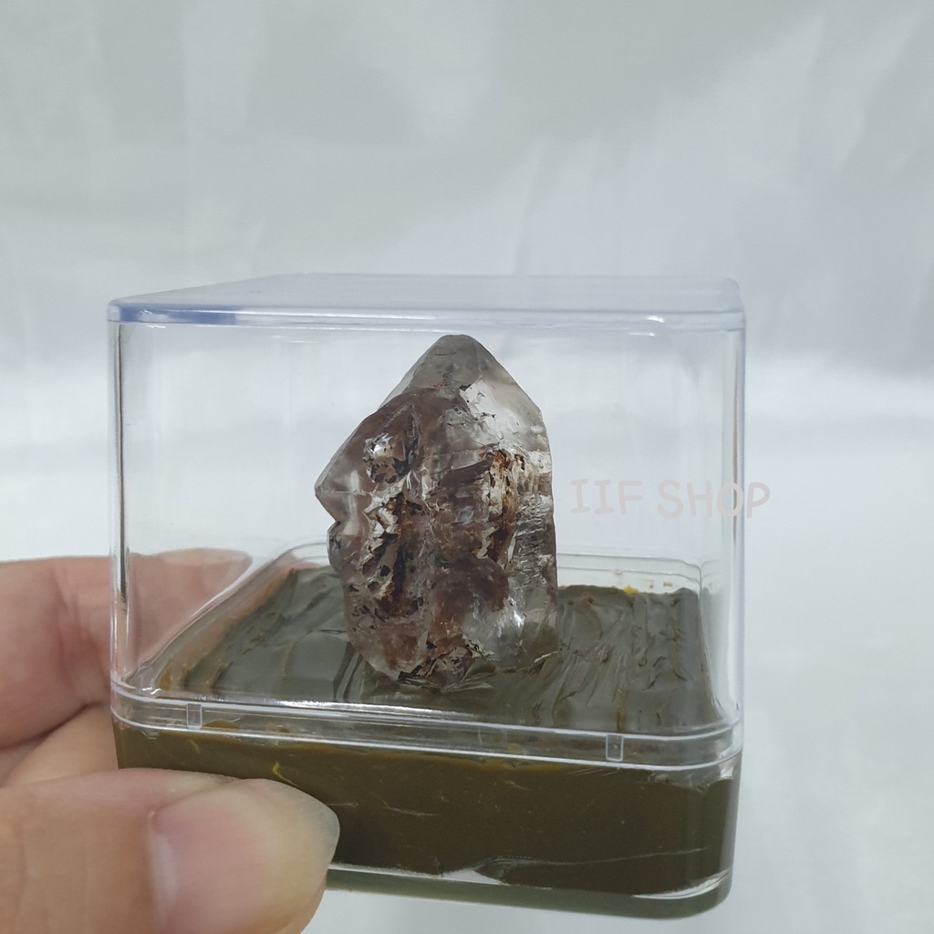 Natural Skeletal Quartz (have display case)/Unusual small Skeletal ...