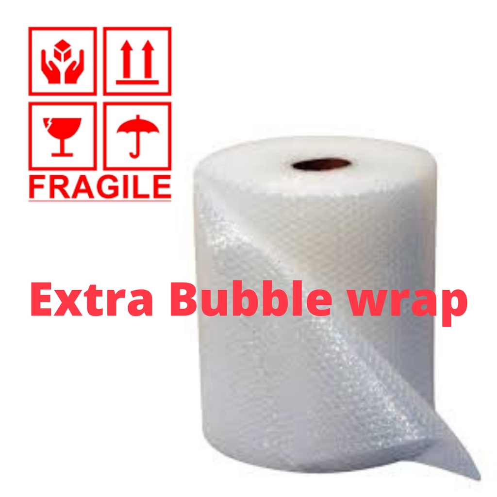Extra Bubble Wrap Plus Fragile Extra Boxes Wrapping Parcel Double ...