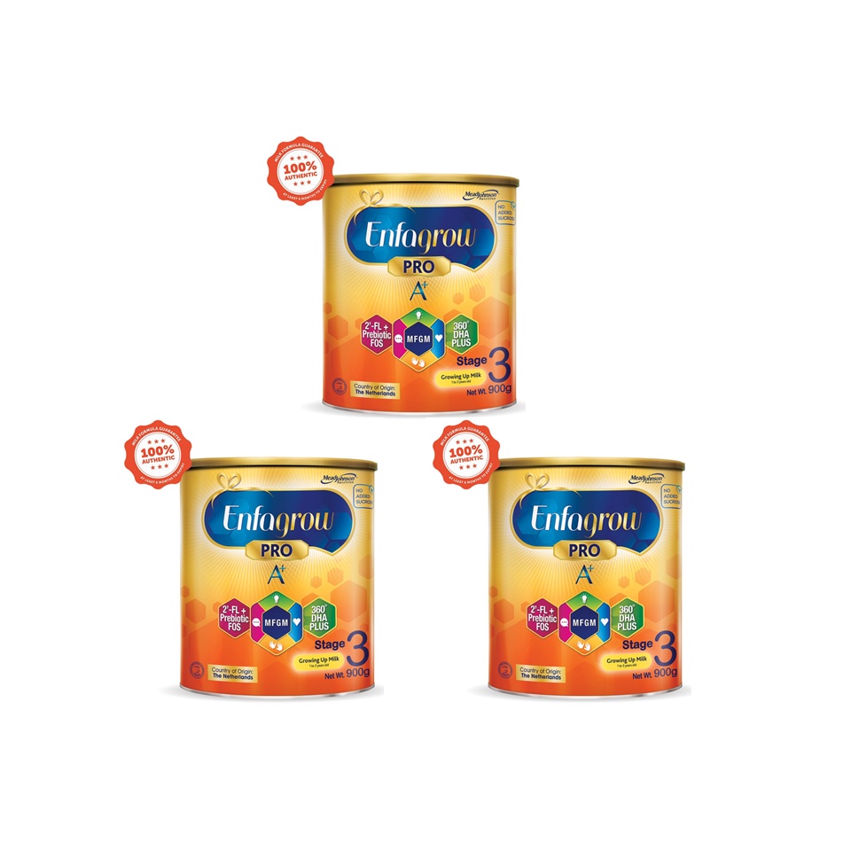 [Bundle of 3] Enfagrow Pro A+ Stage 3 Baby Formula Milk Powder 360DHA+ (1-3Y) 800g | Shopee ...