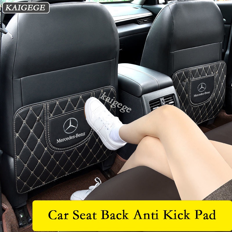 【KG】Car Seat Back Anti Kick Pad Car Seat Back Protector Organizer High ...