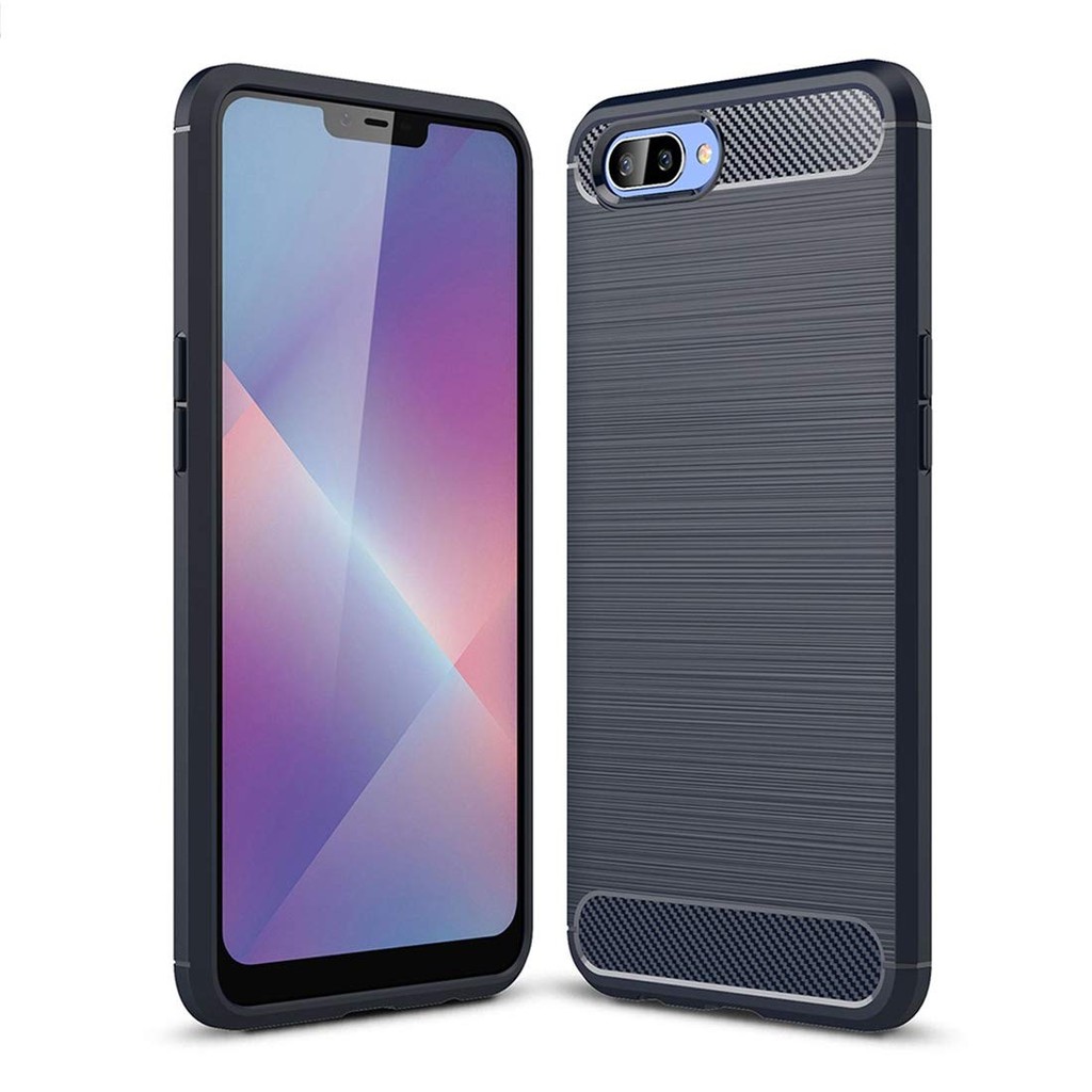 OPPO A12e Case Armor Carbon Fiber Silicone TPU Soft Casing OPPO A12e A ...