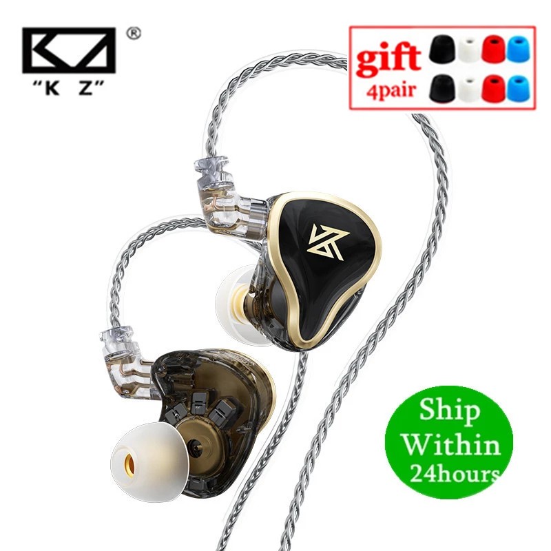 KZ ZAS 7BA 1DD Hybrid In-ear Earphones 16 Unit PCB Crossover Board Metal HIFI Music Sport ...