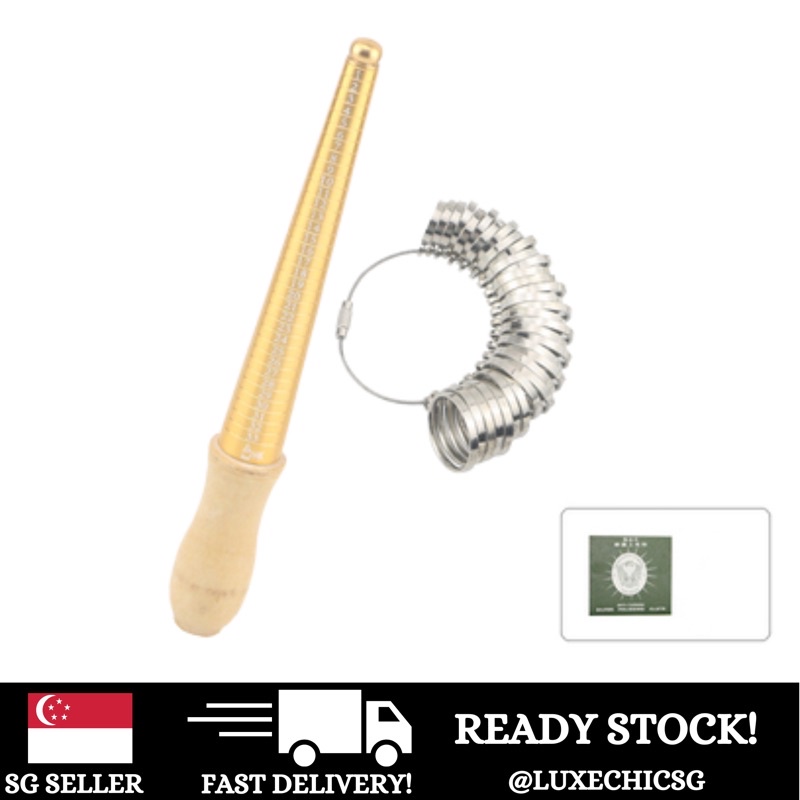 [SG SELLER] High Quality Ring Sizer, Metal Ring Mandrel and Finger Size ...