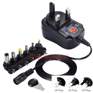 12W AC 100V-240V Adapter DC 3V 4.5V 5V 6V 7.5V 9V 12V 1A Adjustable ...
