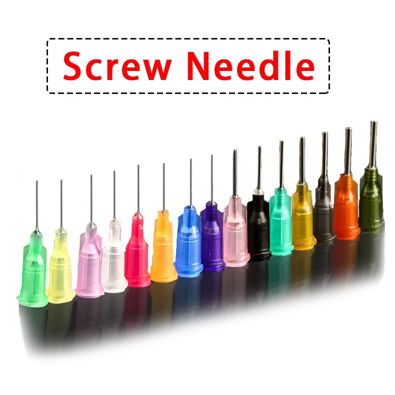 10 Pcs Screw Needle Nozzle Plastic Steel Super Fine Dot Glue ...