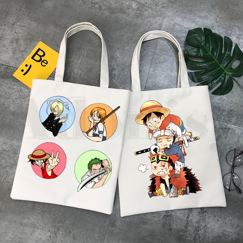 Roronoa Zoro Luffy Sanji One Piece 90s Anime Women Elegant Canvas Bag ...