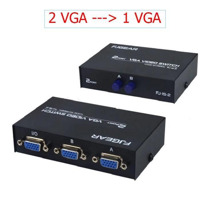 Vga Switch (Split 2 CPUs to 1 screen) | Shopee Singapore