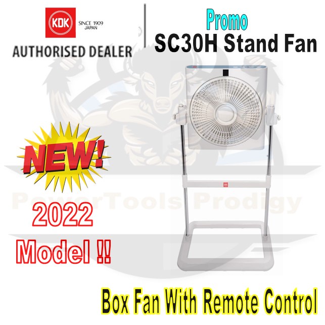 KDK SC30H BOX FAN WITH REMOTE CONTROL/ STAND FAN/ STANDING FAN | Shopee ...