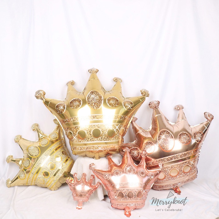 [SG Seller] Crown Tiara foil balloon party decoration king princess ...