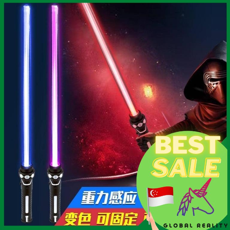 ⭐Local Ship🎁Star Wars 2 Pcs LightSaber Combined Extendable Laser LED ...