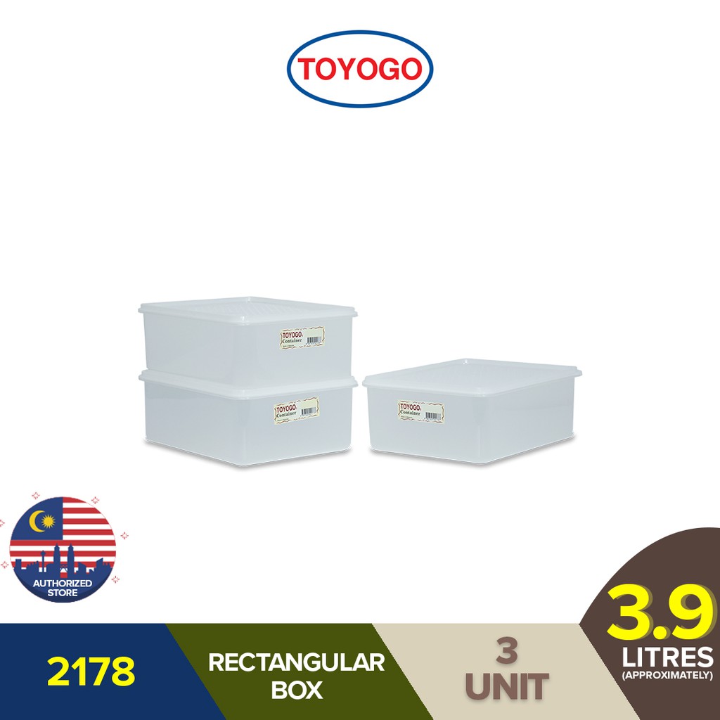 TOYOGO Microwave and Freezer Food Storage Container - Translucent 2178 ...