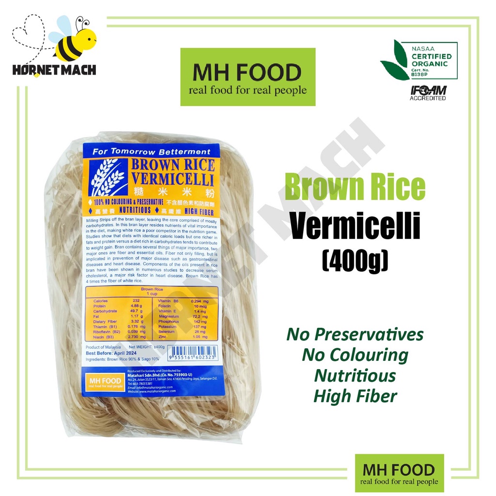 MH FOOD Brown Rice Vermicelli (400g) | Shopee Singapore