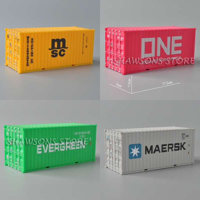 1:35 Scale Model Toys 20ft Freight Container For Wagons Railway Sea ...