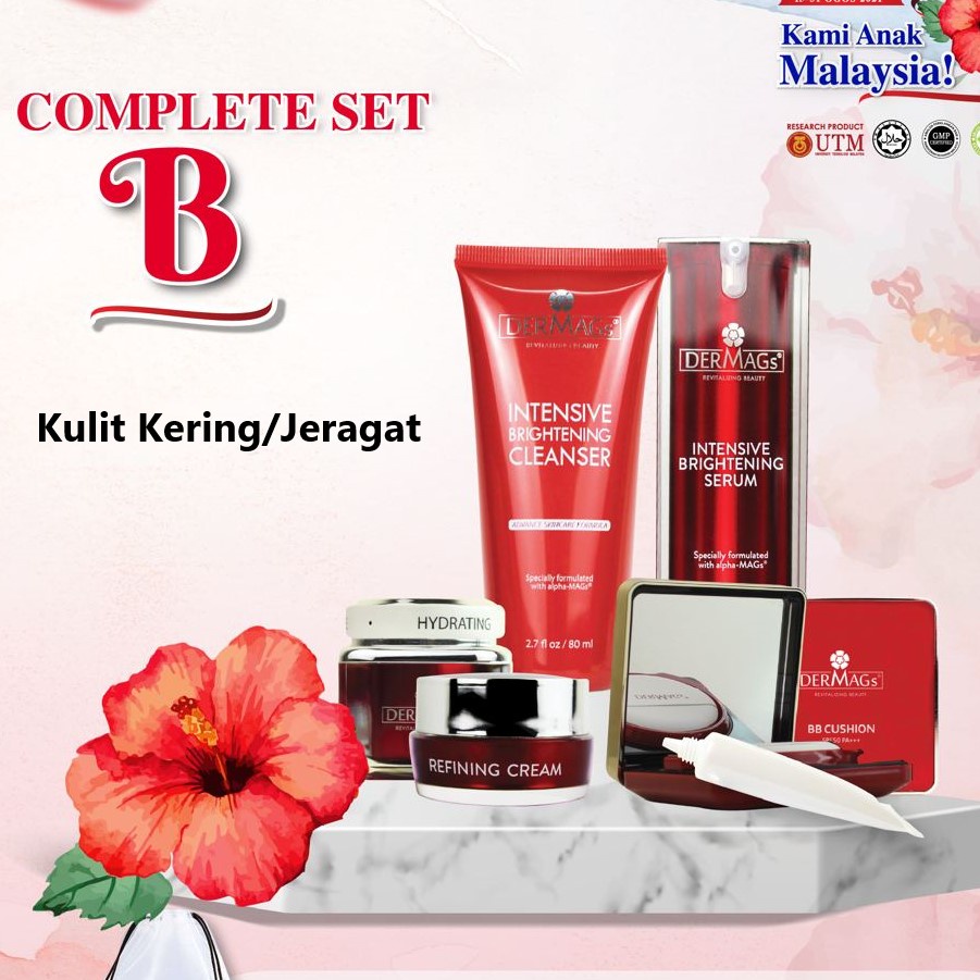 Dermags COMPLETE SET B - DRY SKIN/DRY SKIN - Overcome Trap, Dull SKIN ...