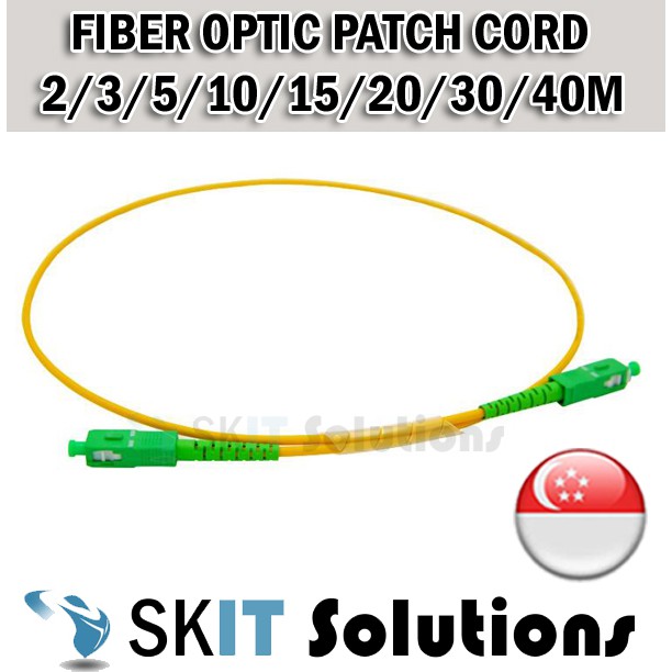 2/3/5/10/20/30/40M Fiber Fibre Optic Patch Cord Optical Internet ...