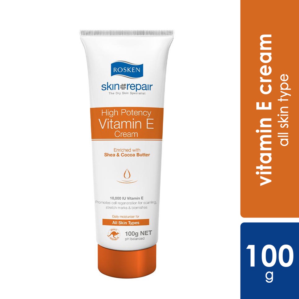 ROSKEN SKIN REPAIR HIGH POTENCY VITAMIN E CREAM 100 G | Shopee Singapore