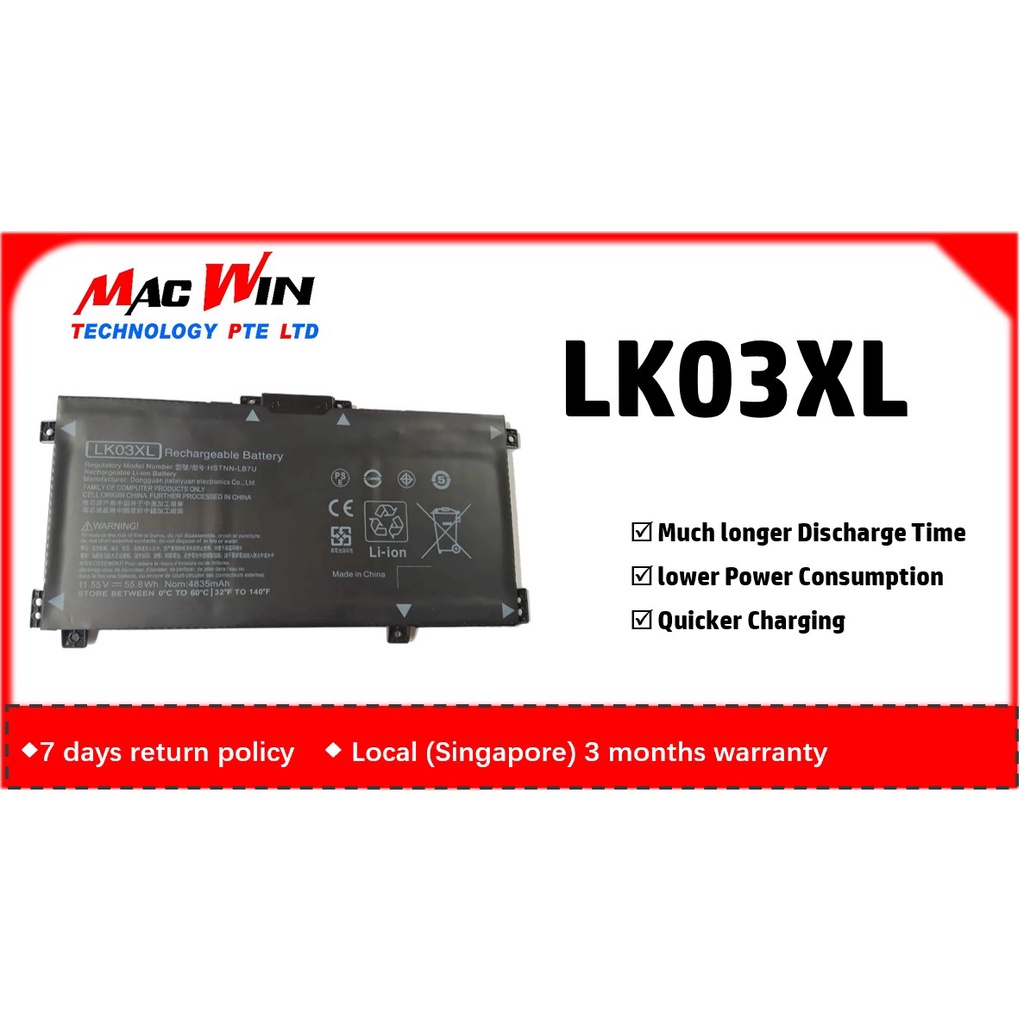 LK03XL OEM Battery for HP Envy X360 15-BP 15-BQ 15-CN 15-CP 15-CR 17-AE ...