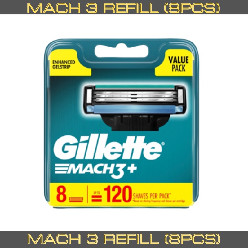 [UnihomSG] Gillette Mach 3+ Mach 3 Razor Blades And Razor Blade Refill ...