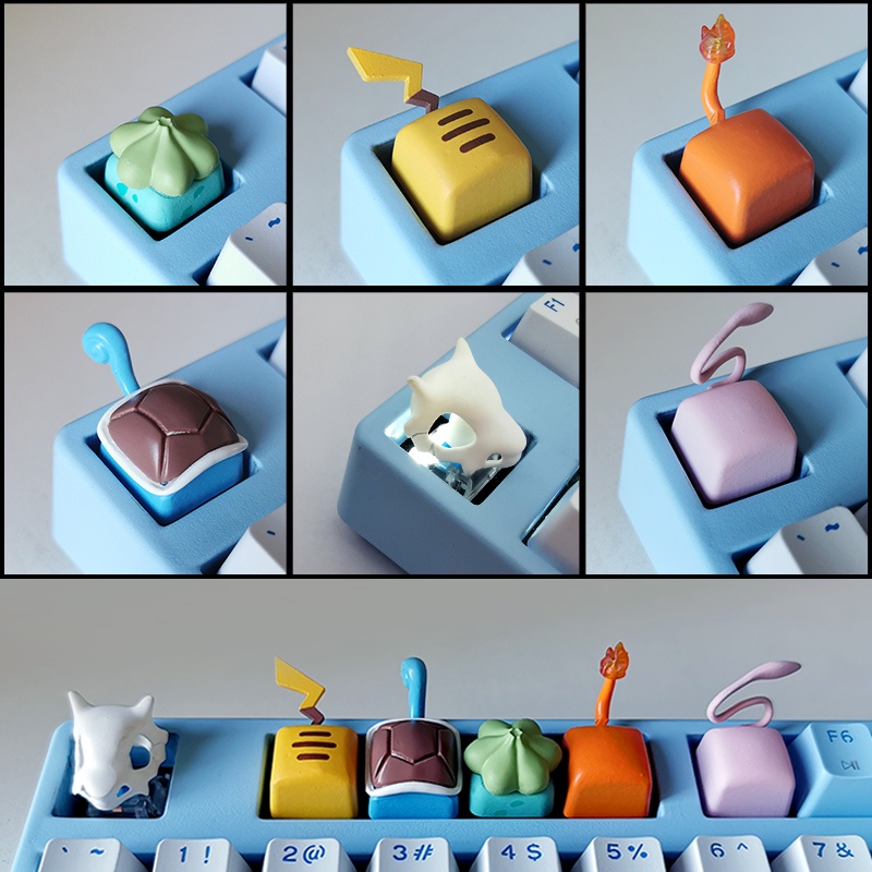 【Keycap】Pikachu Pokémon Mechanical Keyboard Resin plastic material DIY ...