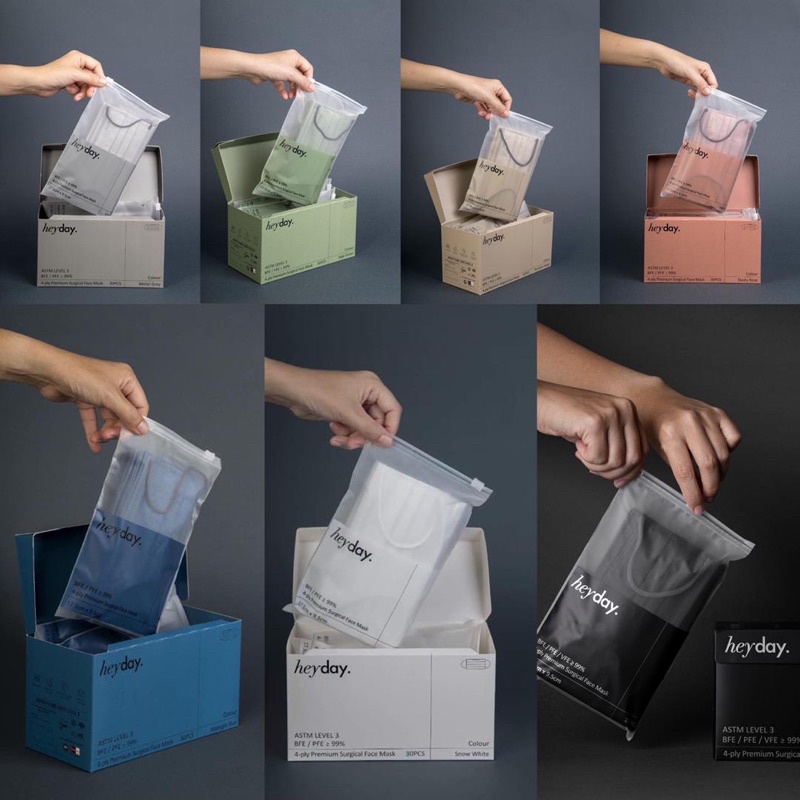 Heyday 4PLY Surgical Face Mask 30's Per Box | Shopee Singapore