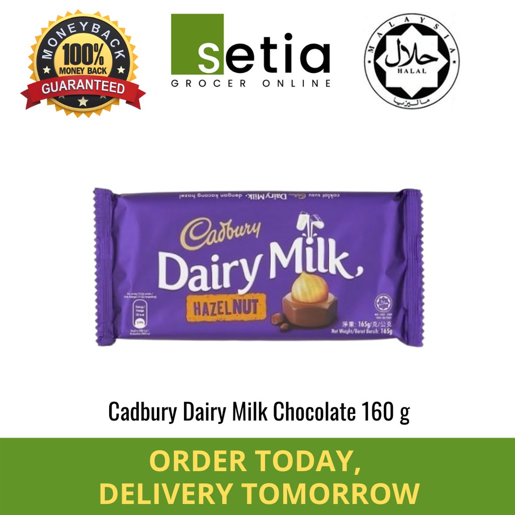 Cadbury Dairy Milk Hazelnut 160 g | Shopee Singapore