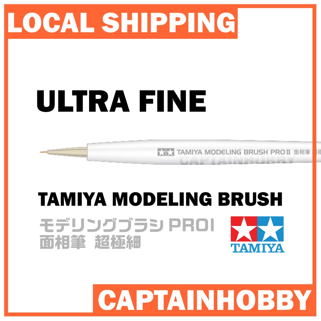 Tamiya Modeling Brush PRO II Pointed Brush for Brushing Painting Gundam ...