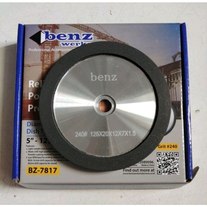 Diamond Grinding Wheel/Benz 5" Double Round Sharpening Stone (2 Sides ...