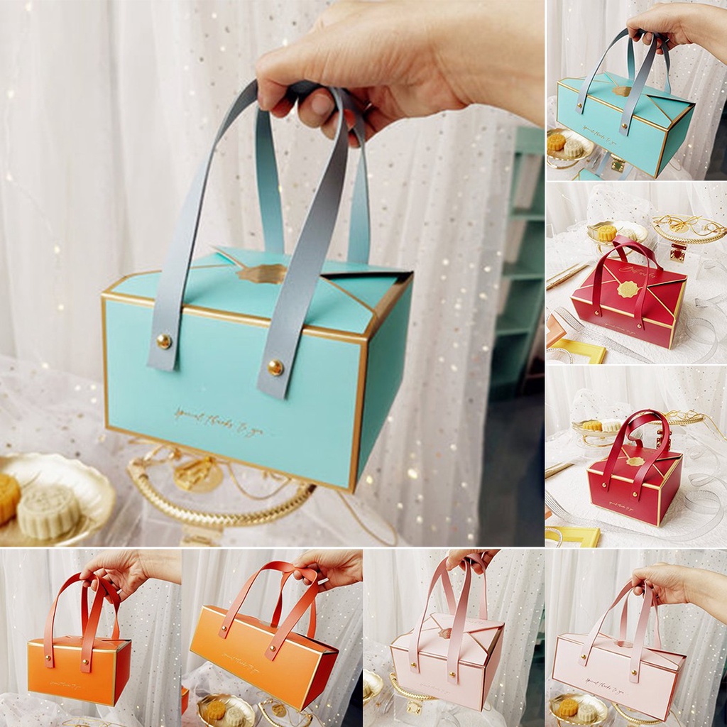 Mid-Autumn Festival Mooncake Box Leather Rope Chocolate Candy Packaging ...