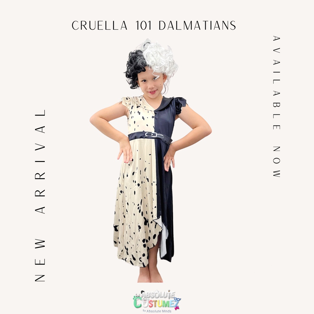 SG Local Seller Cruella Dalmatians 101 Dress Costumes/Halloween Wear ...