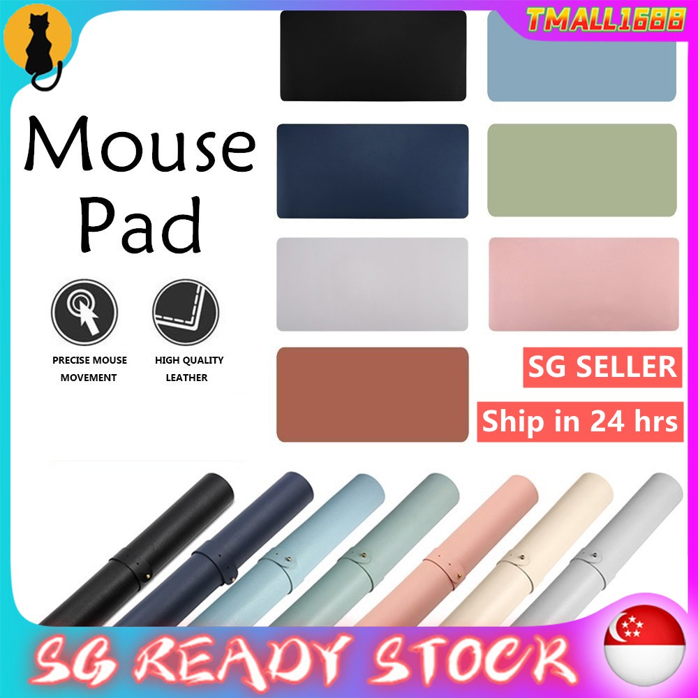 [ SG Ready Stock] Premium Leather Desk Mouse Pad Large Mousepad Large ...